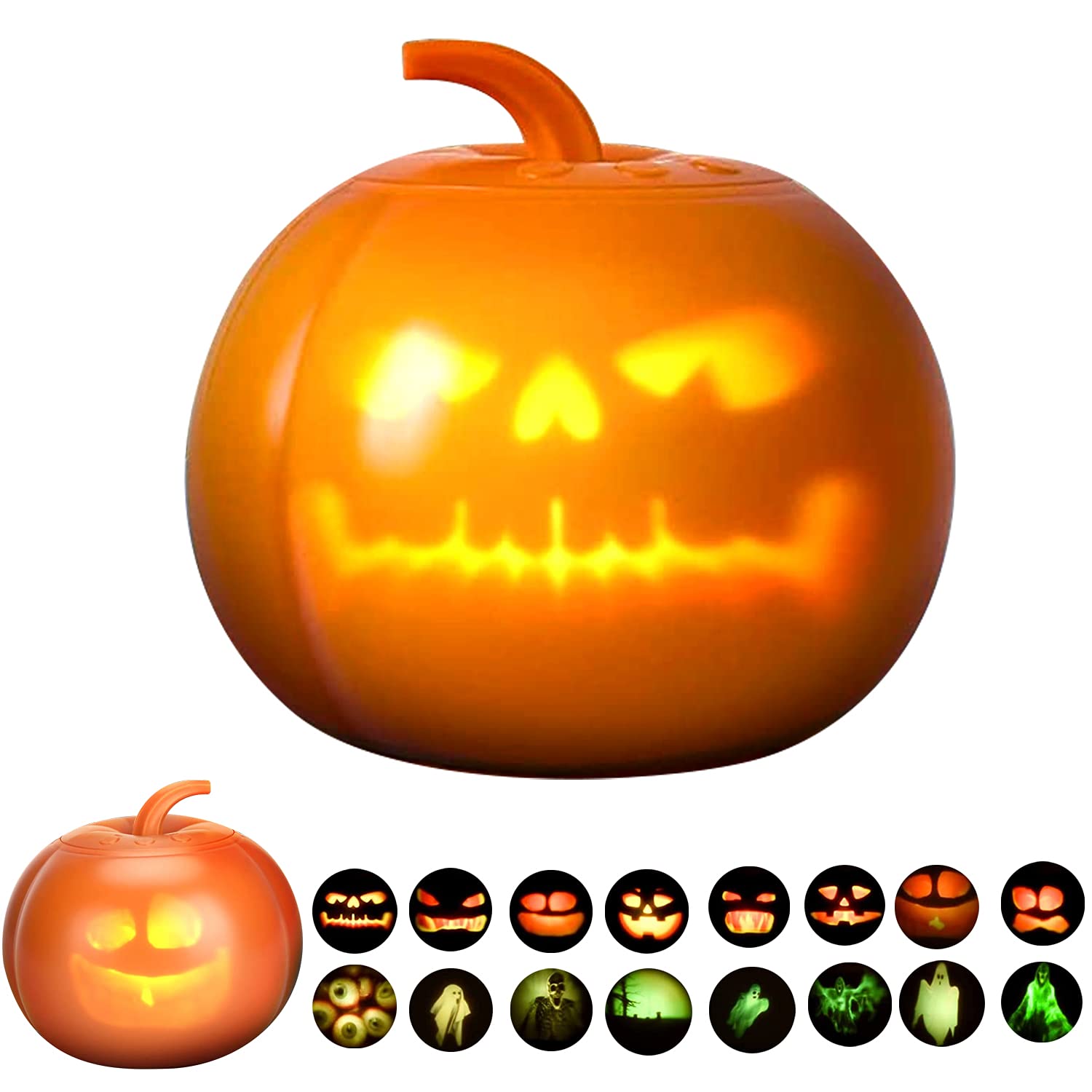Ht Animated Pumpkin Projection Lamp 16 Animations Jabberin Jack Talking ...