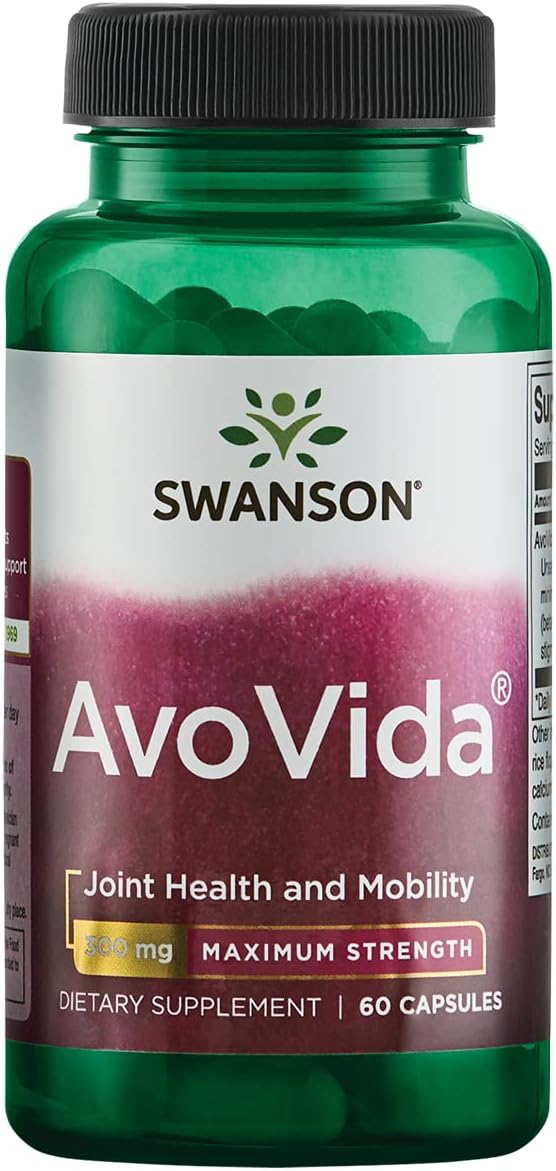 Amazon.com: Swanson Avocado Soy AvoVida Maximum Strength ASU Supplement ...