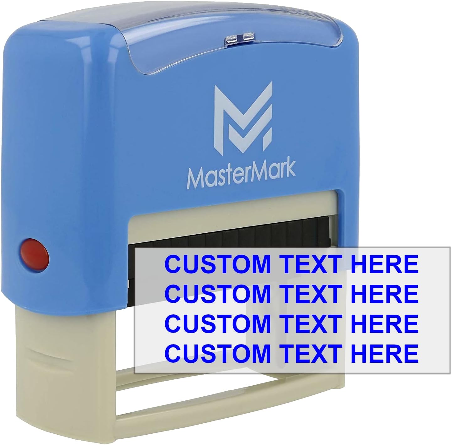 Amazon.com : MasterMark Custom Stamp - Self-Inking Stamp (Medium/Up to 4 Lines) : Office Products
