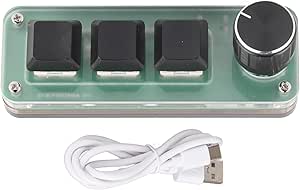 Elprico Mini 3 Keys Mechanical Keyboard, Portable RGB Backlight HID DIY ...