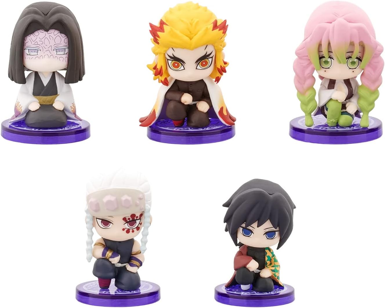 Amazon.com: Gashapon Demon Slayer SuwaraseTai 5 Hashira Meeting Set ...