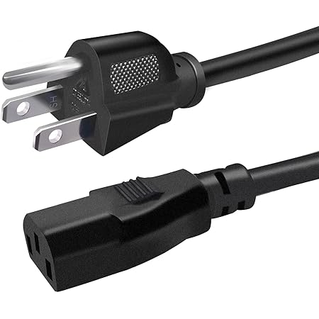 Amazon.com: StarTech.com 10ft (3m) Computer Power Cord, NEMA 5-15P to C13, 10A 125V, 18AWG ...