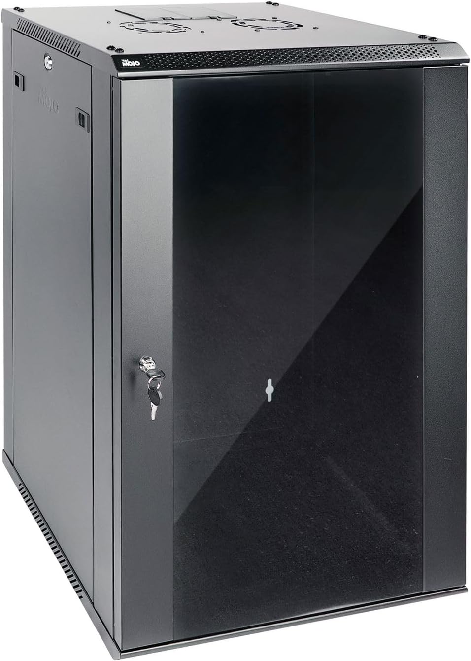 Amazon.com: Tecmojo 18U Wall Mount Rack Network Cabinet for 19”IT Equipment,with Lockable Glass ...