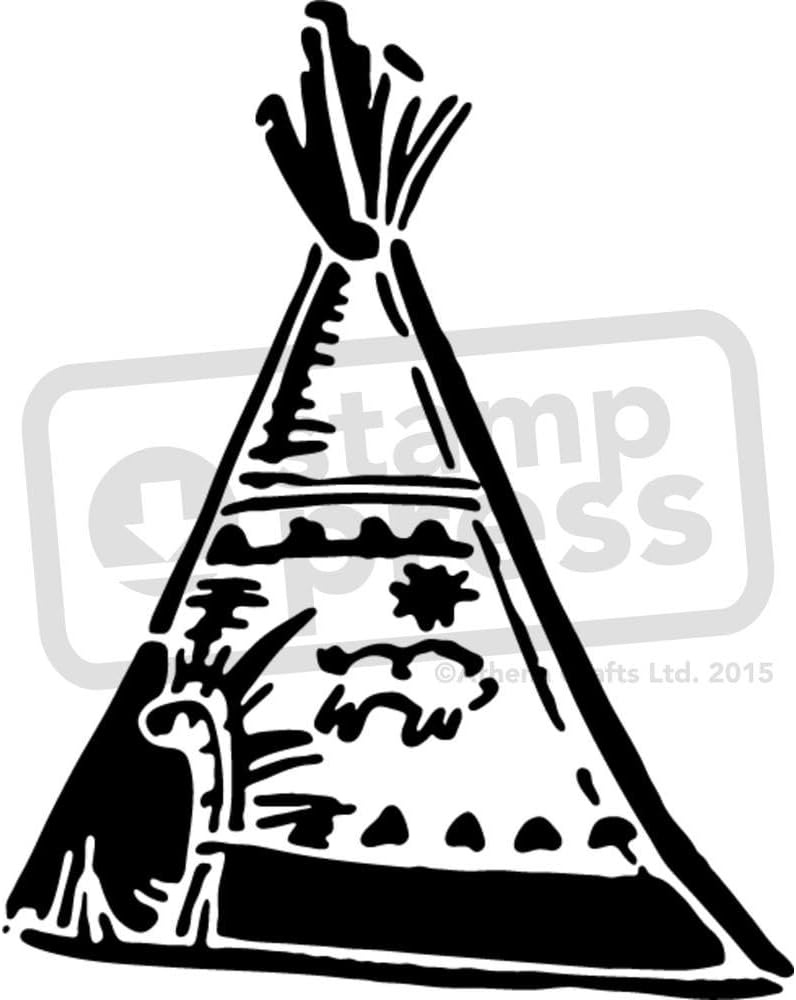 Amazon.com: A3 'Tipi (Teepee)' Wall Stencil / Template (WS00012960 ...