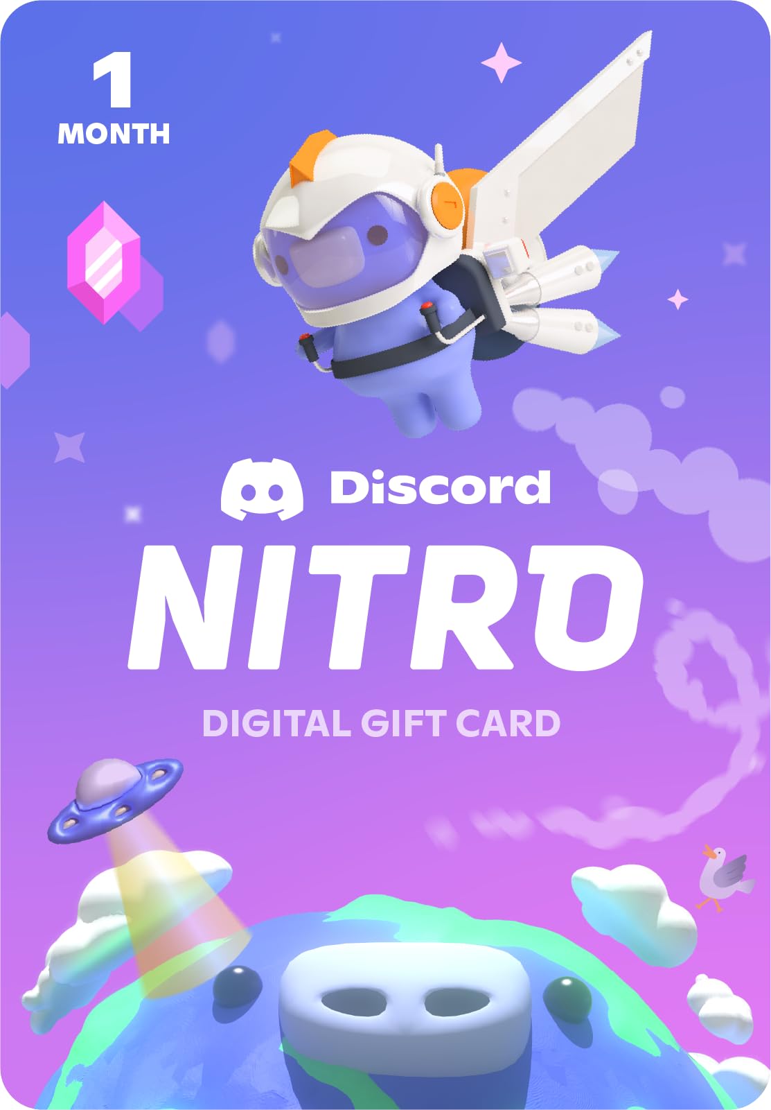 Amazon.com: Discord Nitro 1-Month Subscription Gift Card [Digital Code ...