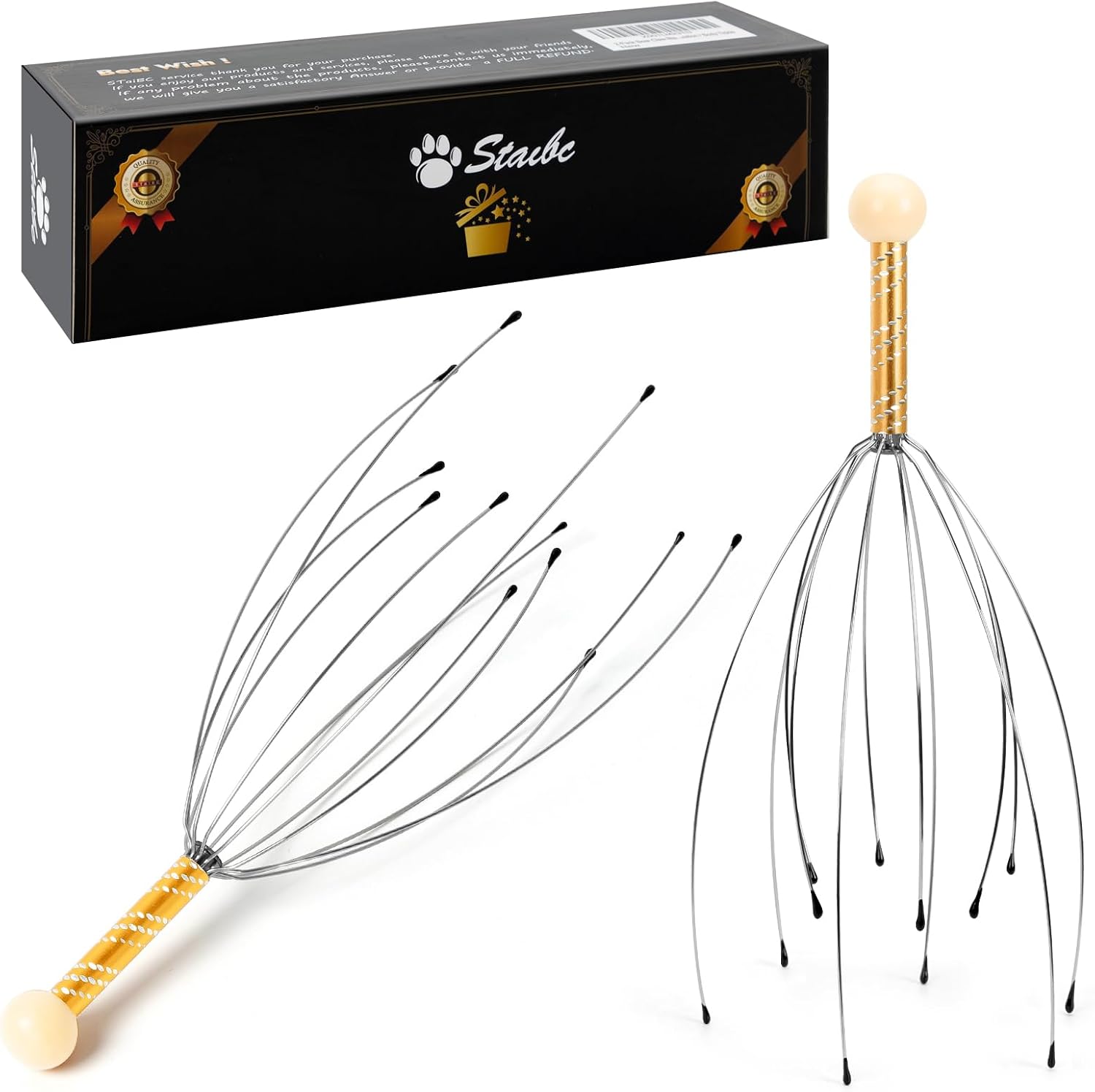 Amazon.com: StaiBC Stocking Stuffers 2-Pack Head Massager Scalp ...