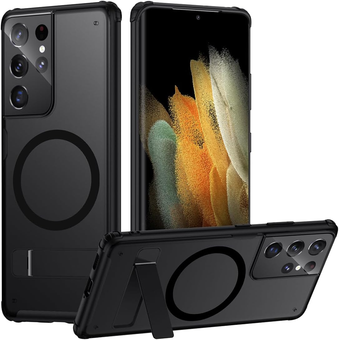 Amazon.com: JProtect Magnetic Phone Case for Samsung Galaxy S21 Ultra MagSafe Case/Shockproof ...