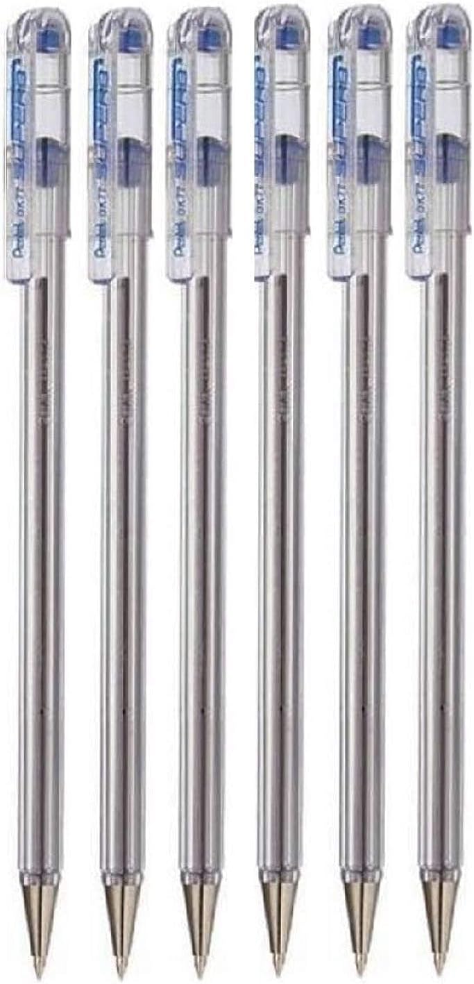 Pentel Blue Superb Ballpoint Pen Ball Point Pens 0.7mm Nib Tip 0.25mm ...