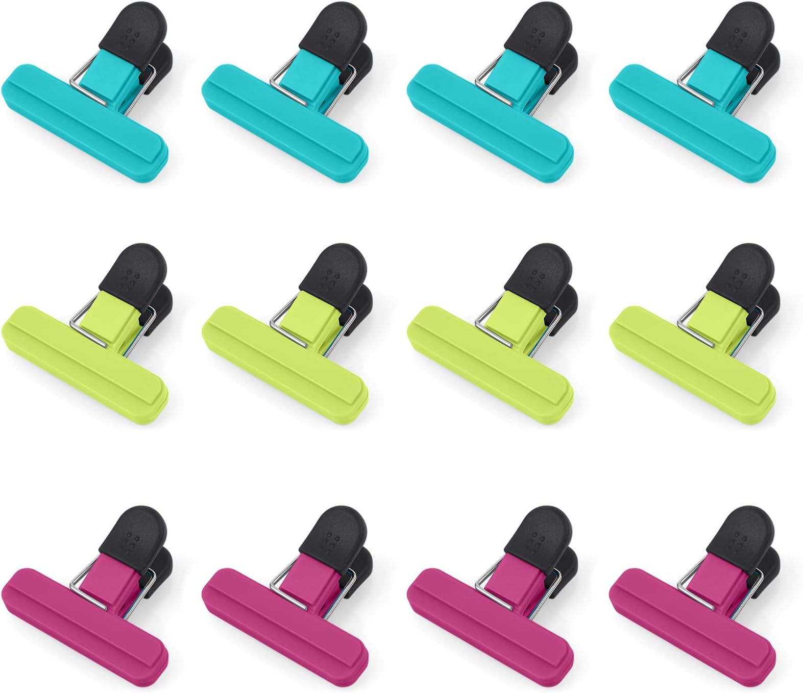 Amazon.com: AUAUY Chip Bag Clips, 12Pack Small Kitchen Clips for ...