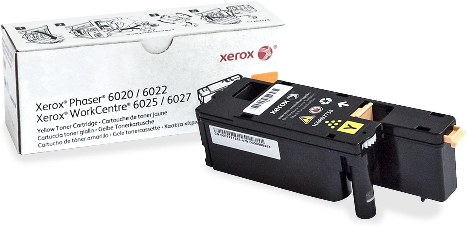Amazon.com: Xerox Phaser 6022/WorkCentre 6027 Yellow Toner-Cartridge ...