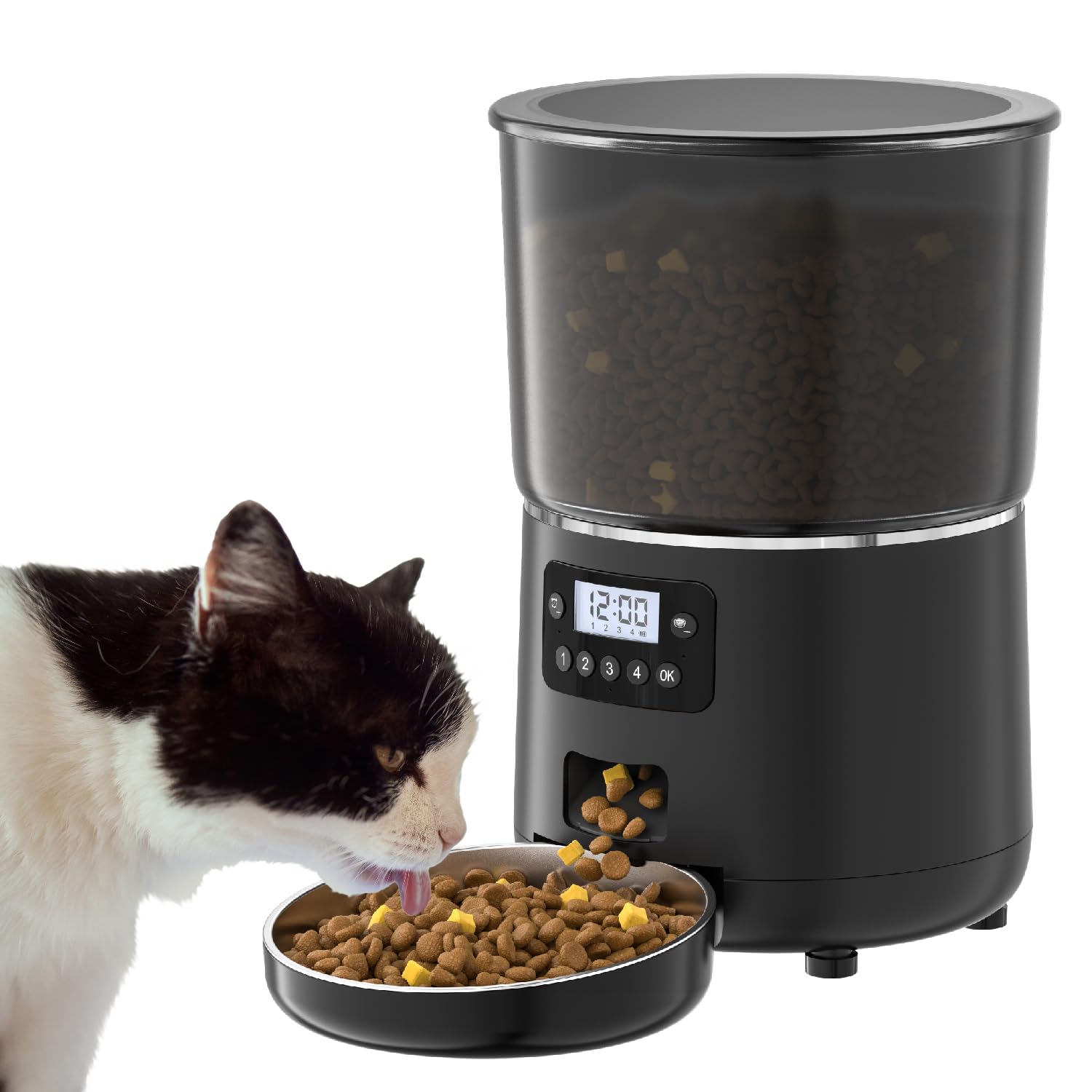 Snapklik.com : Automatic Cat Feeder Timed Food Dispenser For Cat Pet ...