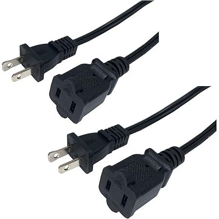Amazon.com: Small Extension Cord 3FT, Short Two Prong Extension Cords ...