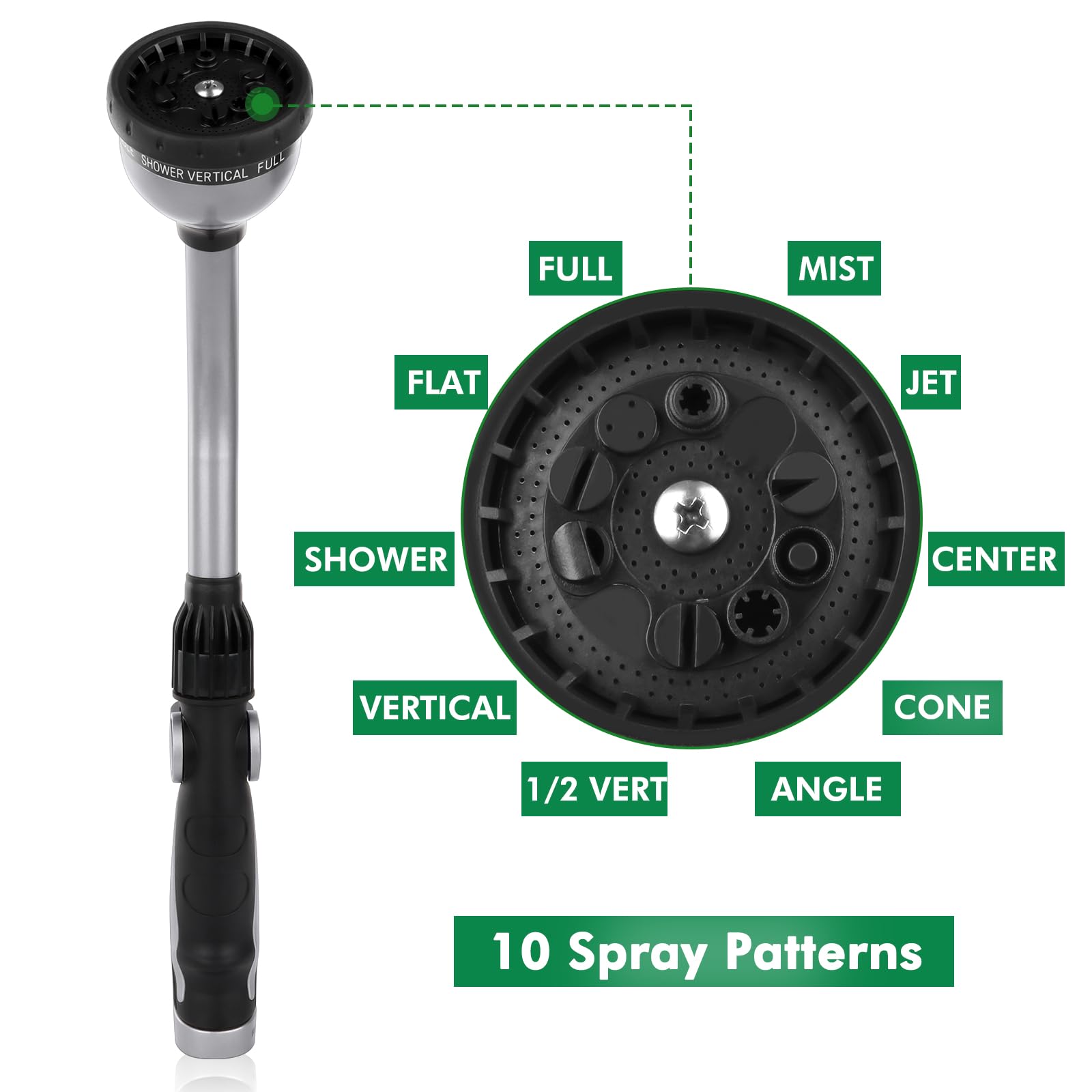 Snapklik.com : RESTMO Watering Wand, Metal Heavy Duty Garden Hose Wand