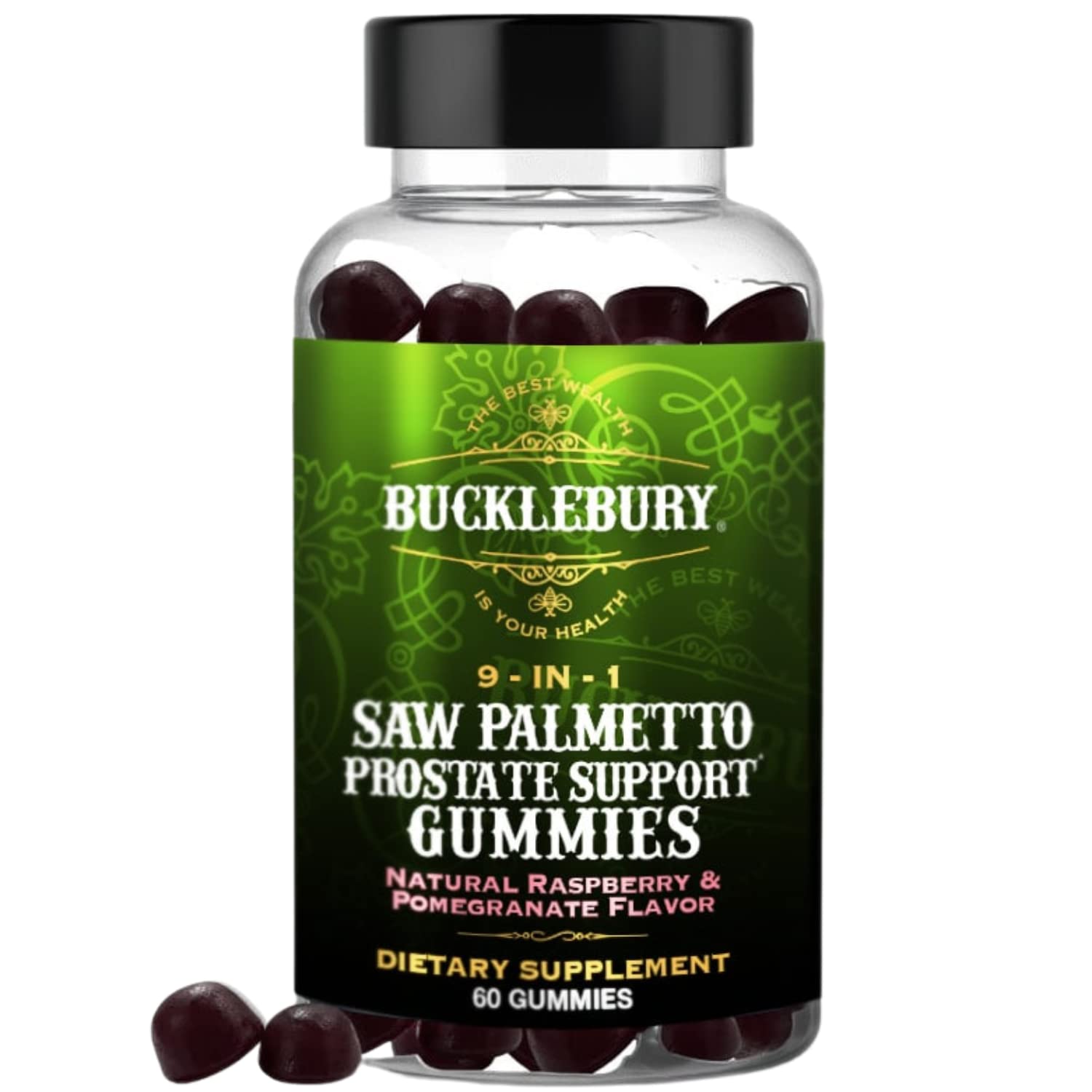Amazon.com: BUCKLEBURY 9-in-1 Saw Palmetto Gummies for Prostate and ...