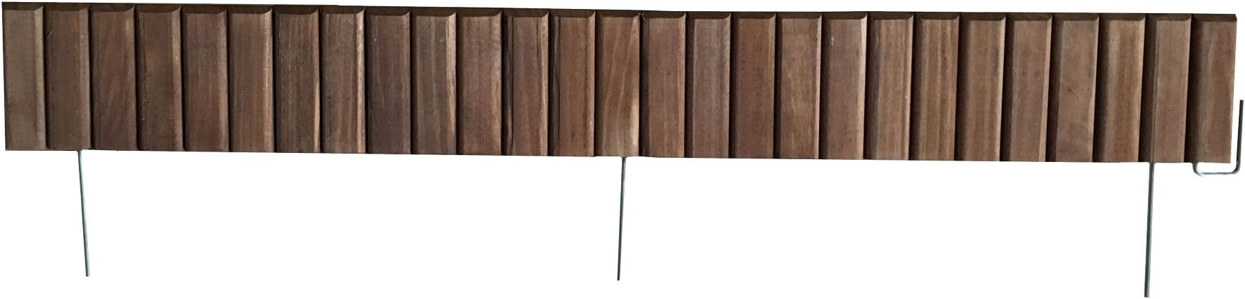 Amazon.com : Worth Garden Log Rolls Edging - Wooden Short Fence Border ...