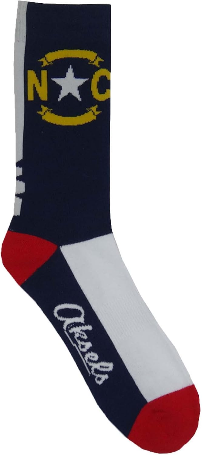 Amazon.com: Aksels North Carolina State Flag Calf Socks for Men and ...