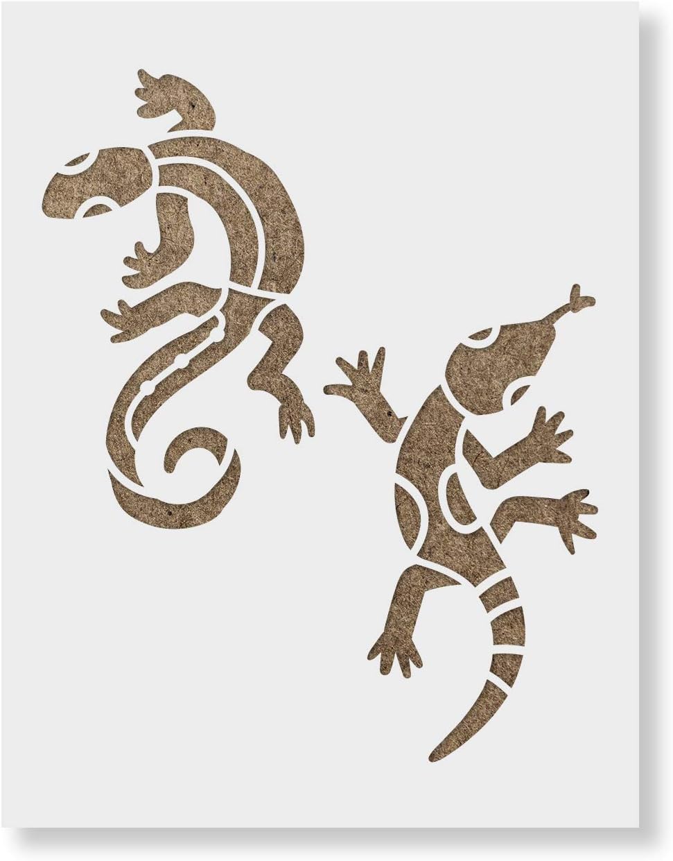 Amazon.com: Aztec Lizards Stencil - Craft Supply, Gecko Template ...