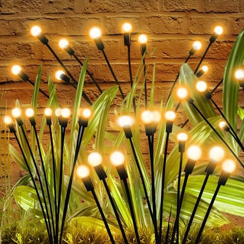 Amazon.com : FCFEUE 4-Pack Solar Firefly Lights with 40 LED Light ...