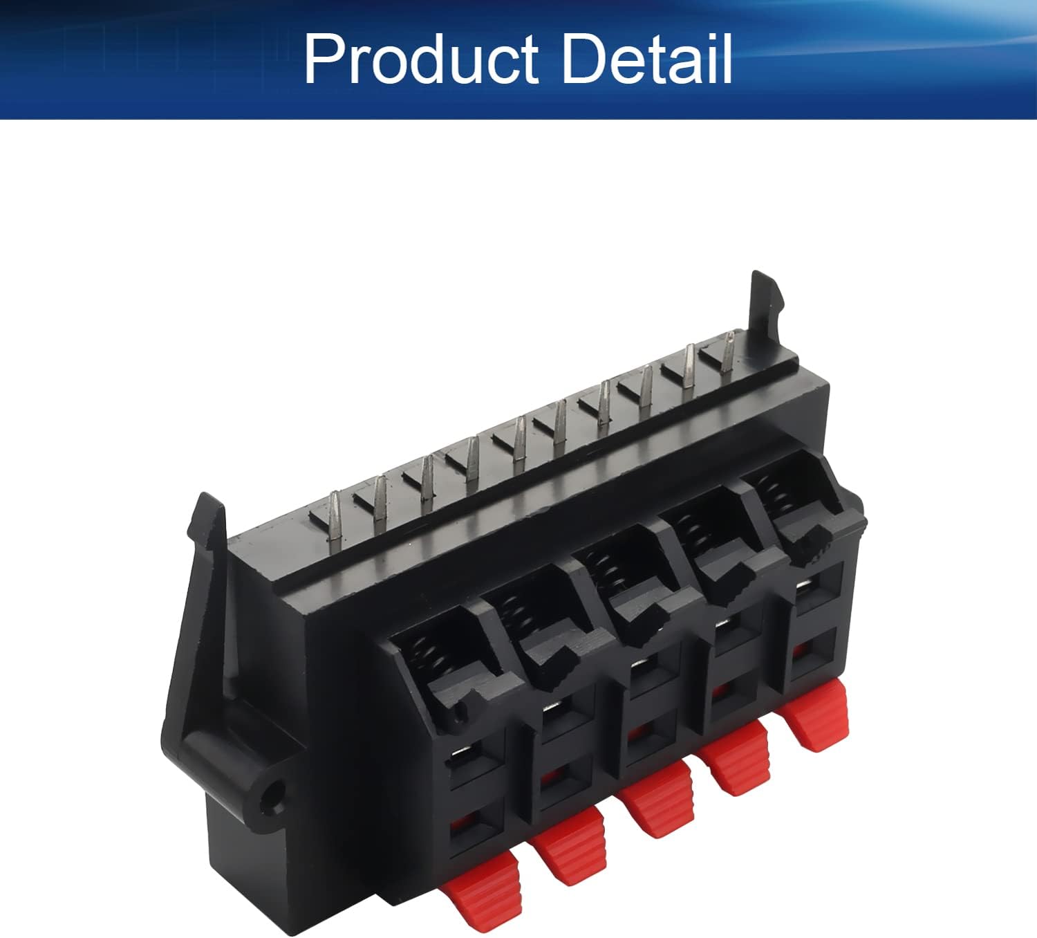 Buy Heyiarbeit 1Pcs 10-Way Speaker Terminal Block Spring Push Release ...