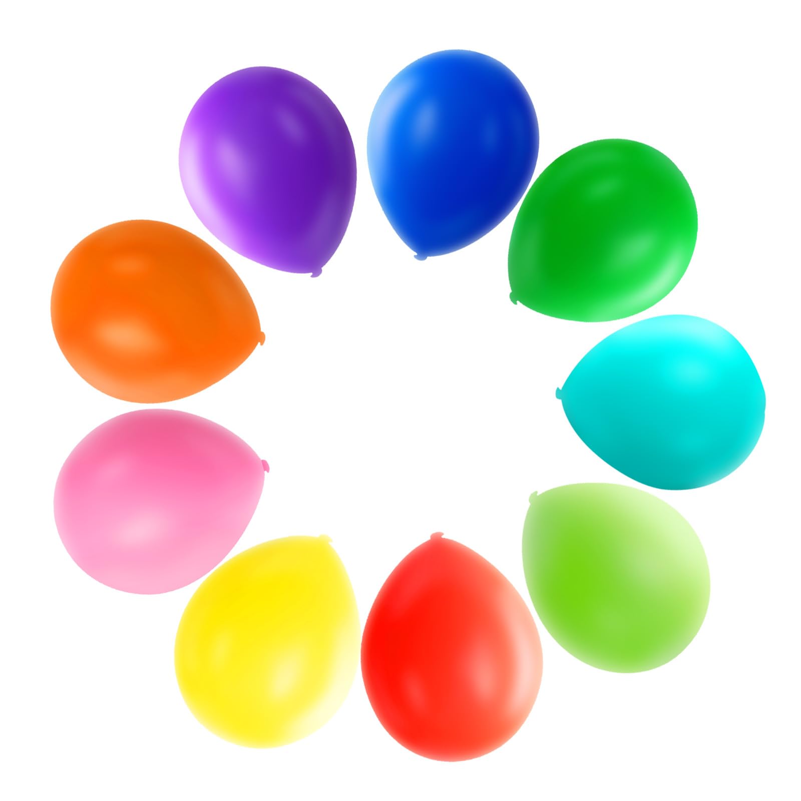 Amazon.com: MUUZLL Round Bright Color Balloons, Colorful Balloons ...