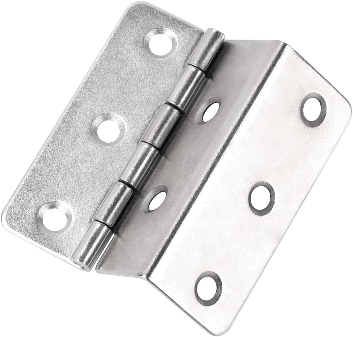 10 Pack 2” Chest Hinges Nickel, Swing Clear Hinge, Expandable Cabinet ...