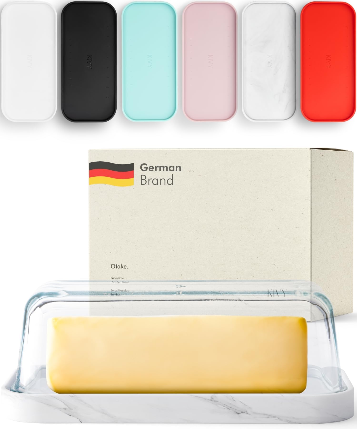 Amazon.com | Youngever Plastic Butter Keeper, Reusable Clear Butter ...