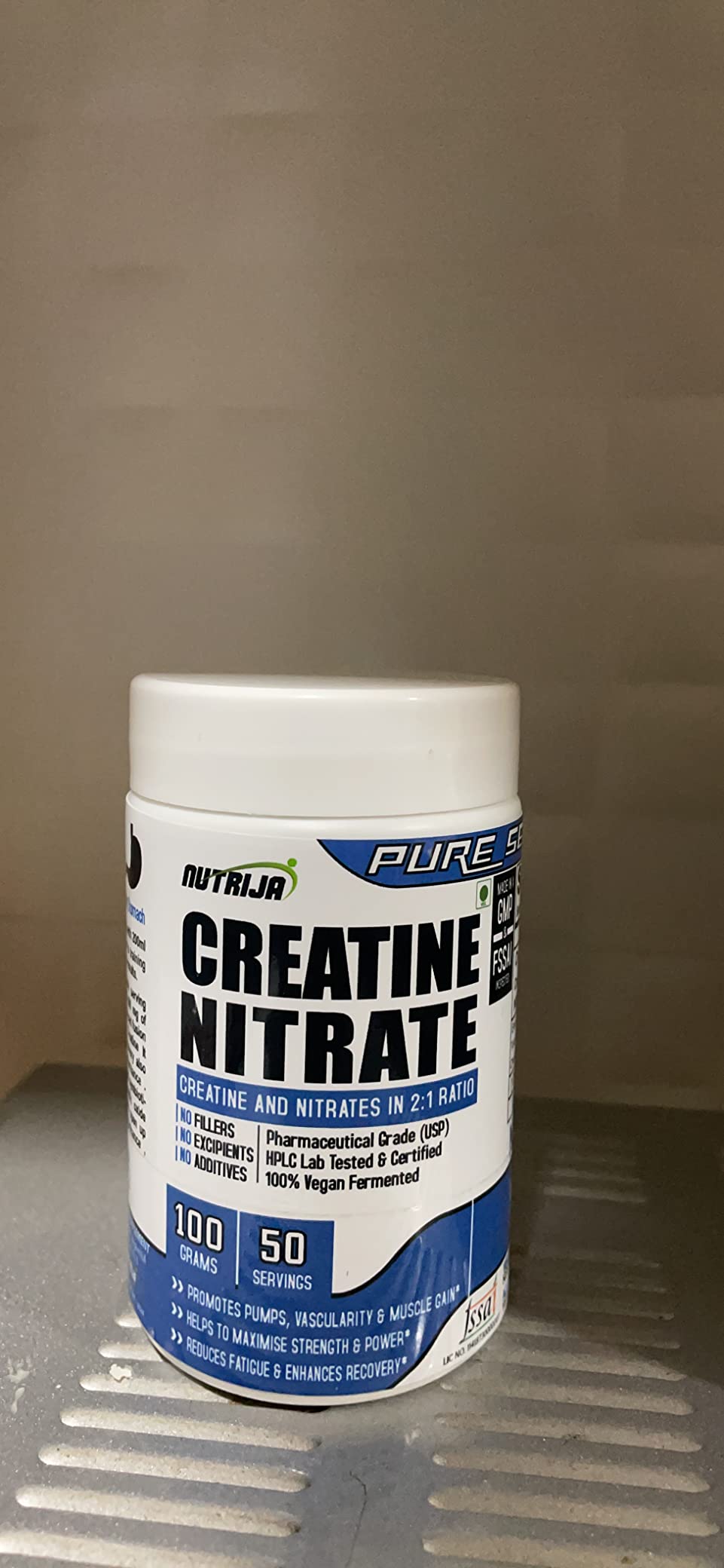 NutriJa Creatine Nitrate - Pure and USP Grade-100 Grams : Amazon.in ...