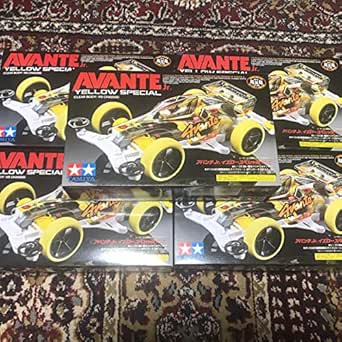 Amazon.co.jp: Mini 4WD Avante Jr. Yellow Special vs Chassis White ...