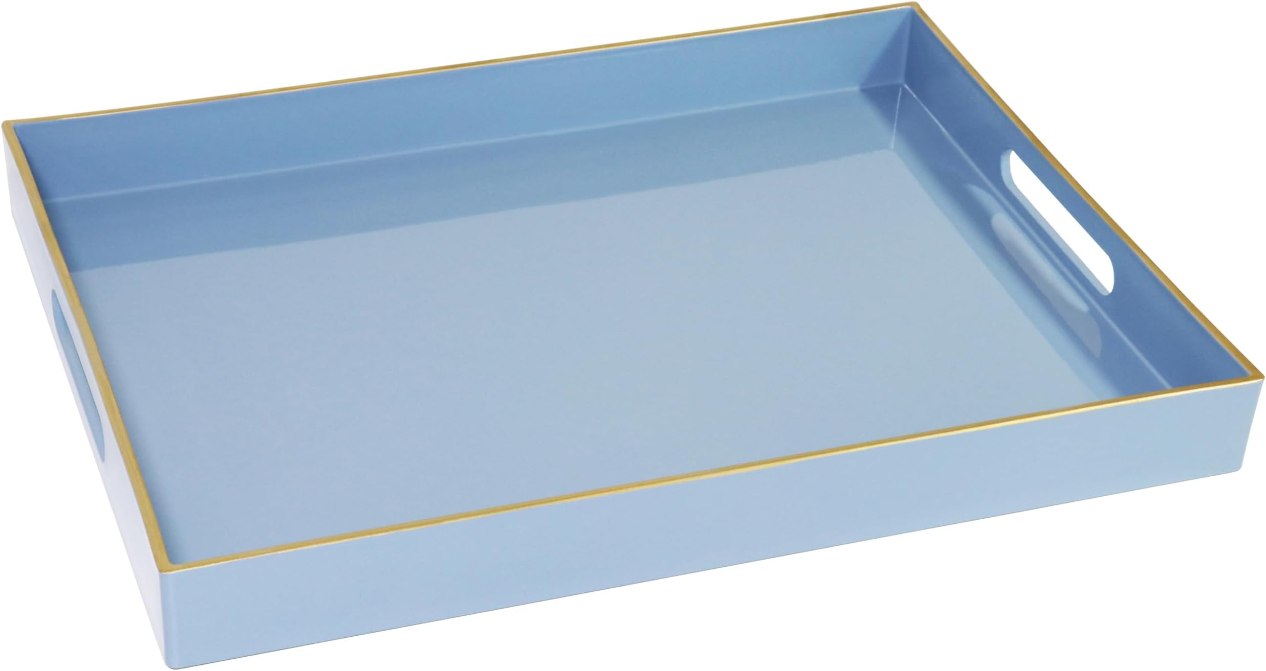 Amazon.com: MAONAME Blue Serving Tray with Handles, Modern Decorative ...