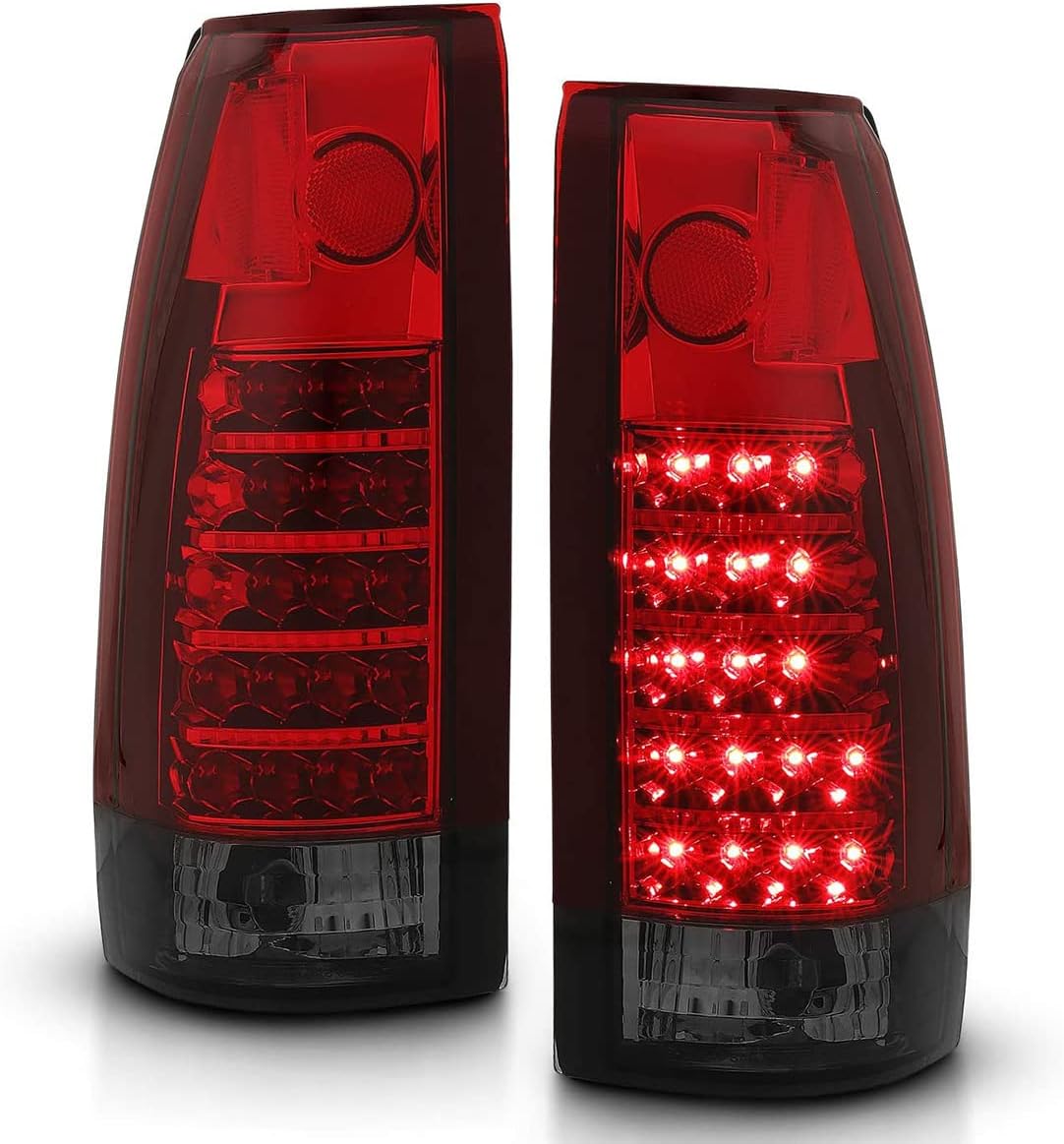 Amazon.com: SPPC Carbon Euro Tail Lights Assembly Set for Chevrolet ...