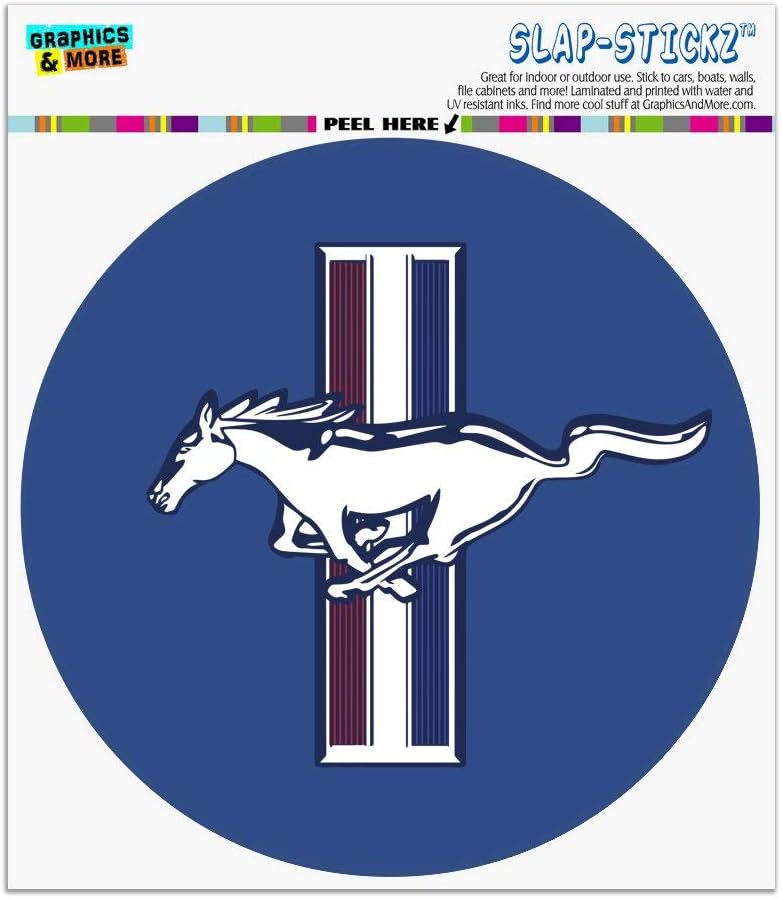 Amazon.com - Ford Mustang Logo Automotive Car Window Locker Circle ...