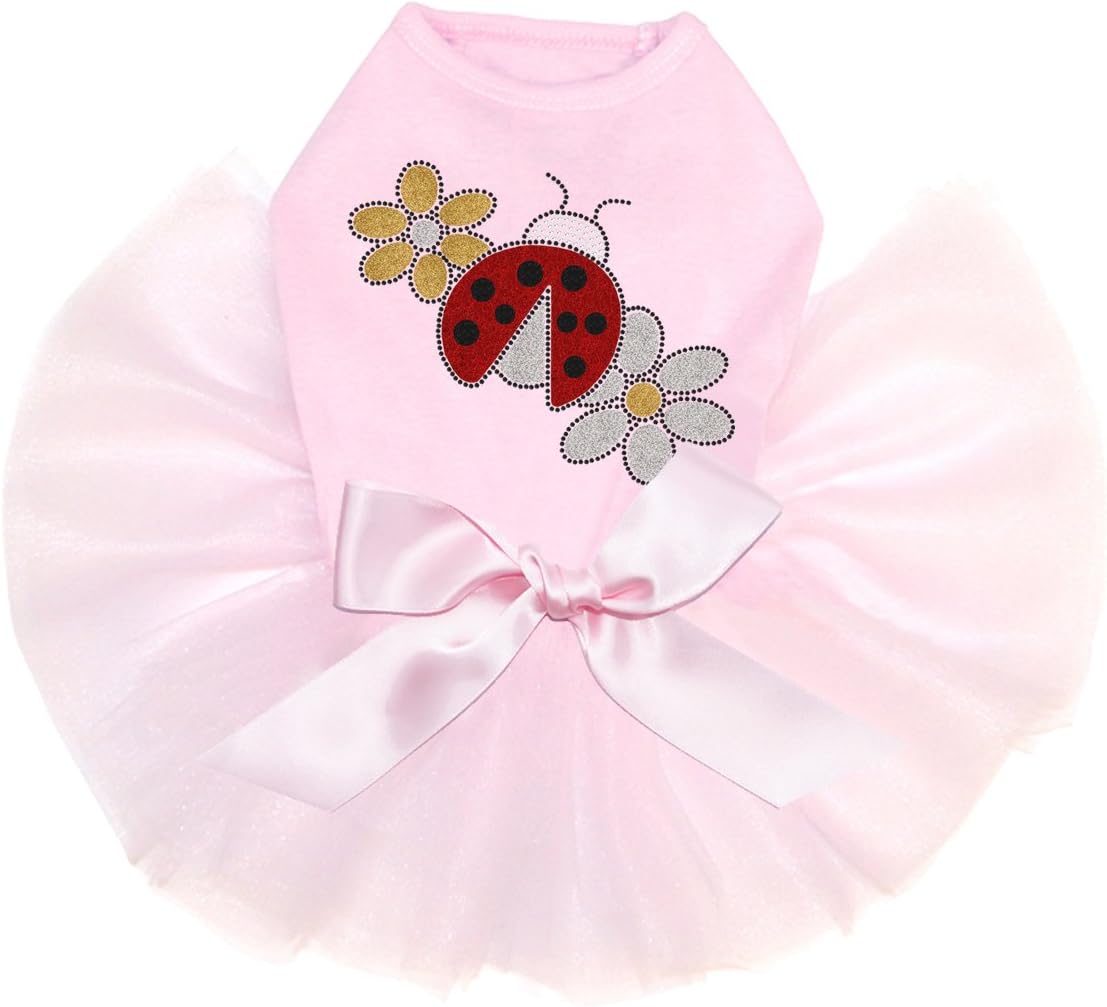 Amazon.com : Dog in the Closet Glitter Ladybug & Daisies - Bling ...