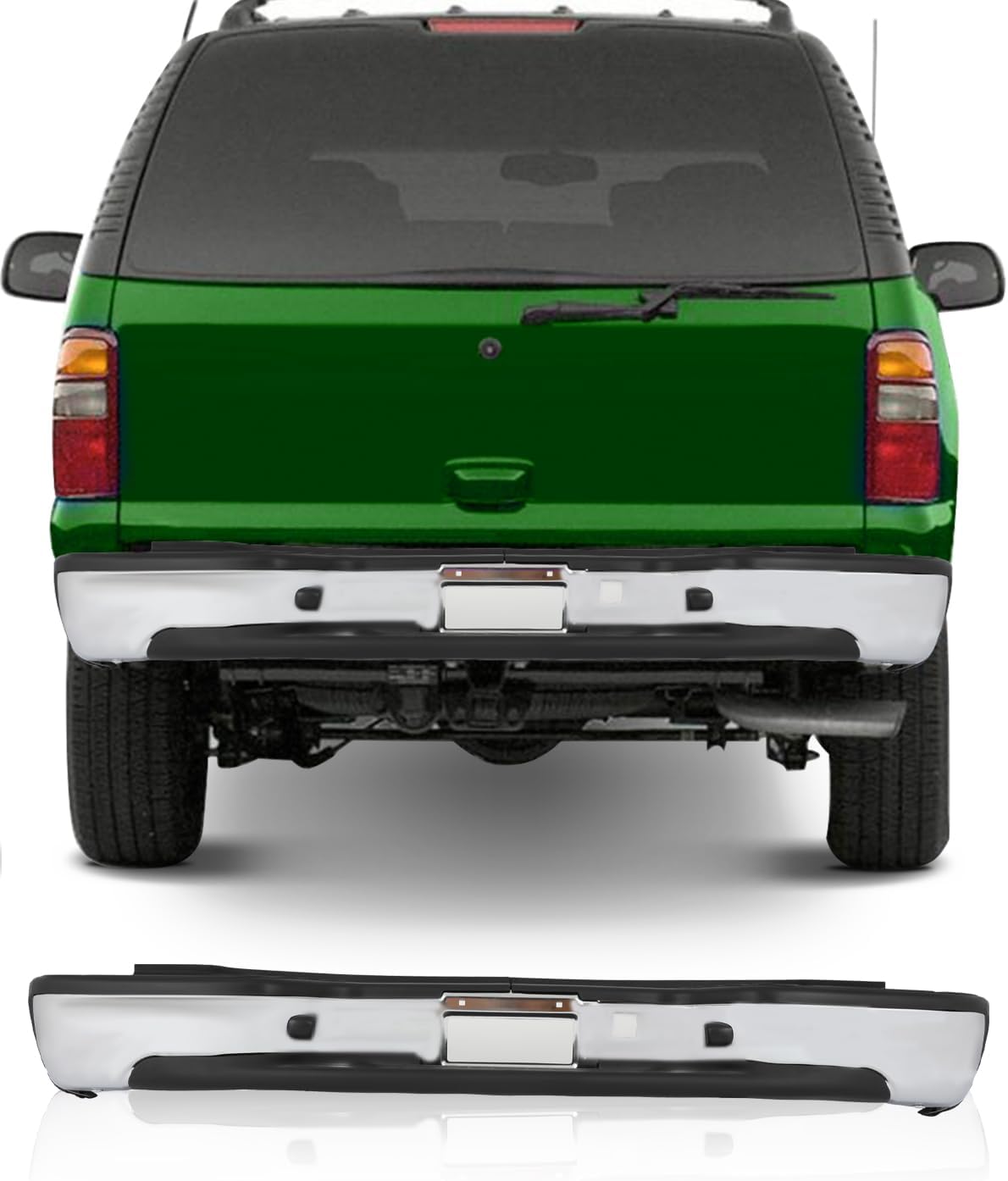 Amazon.com: SCITOO Steel Chrome Rear Step Bumper Assembly fit for 2000 ...