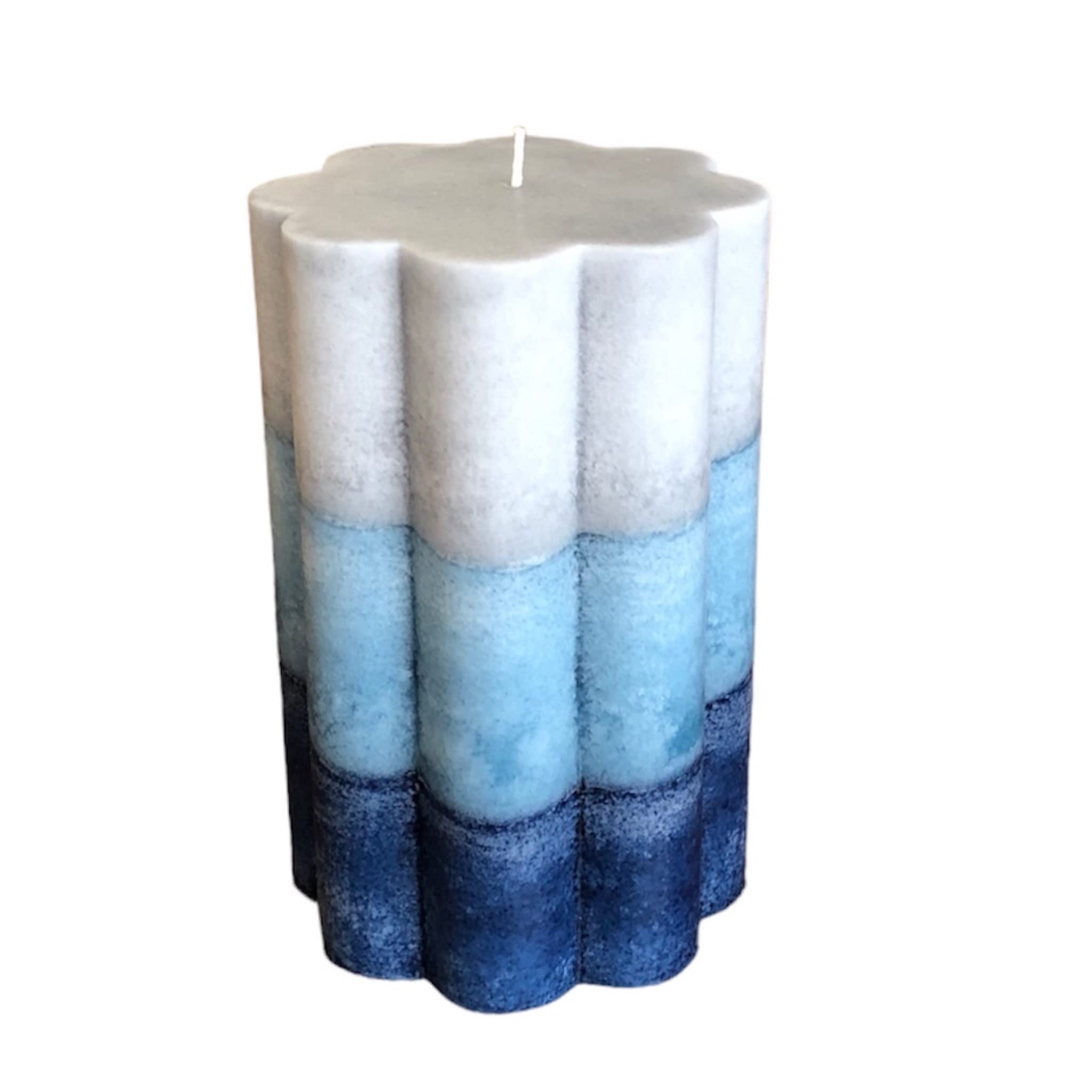 Amazon.com: Wicks N More Indigo Mist Handmade Pillar Candles (5x7 SC ...