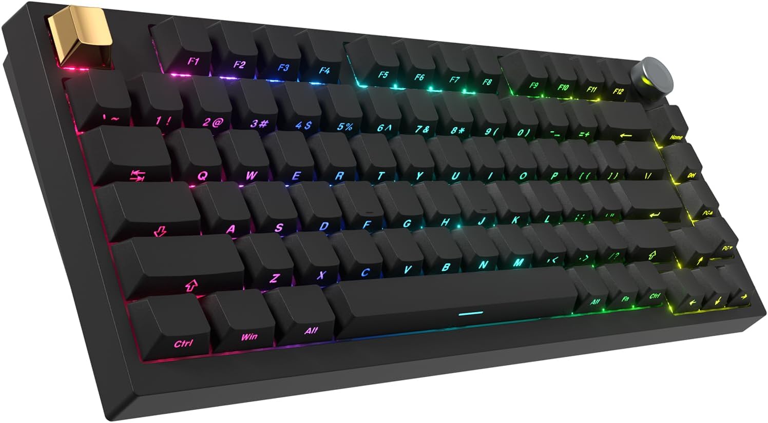 Amazon.com: COSTOM WK75 75% Wireless Gaming Mechanical Keyboard,BT5.0/2 ...