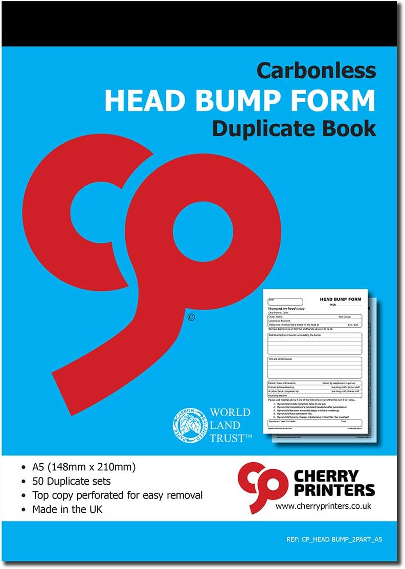 Cherry Printers | Head Bump Form | Duplicate Book | A5 Carbonless ...