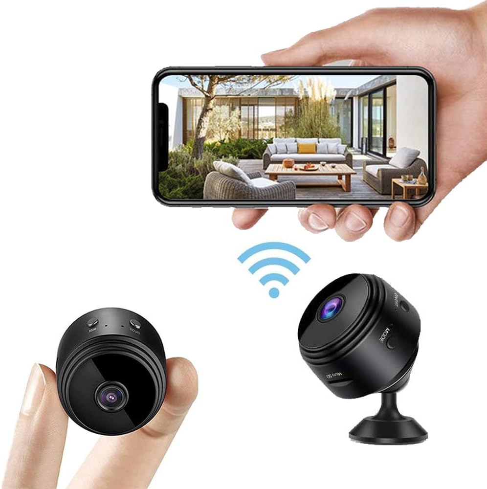 Mini Spy Camera, Wireless Camera 1080P Full HD with Audio and Video ...