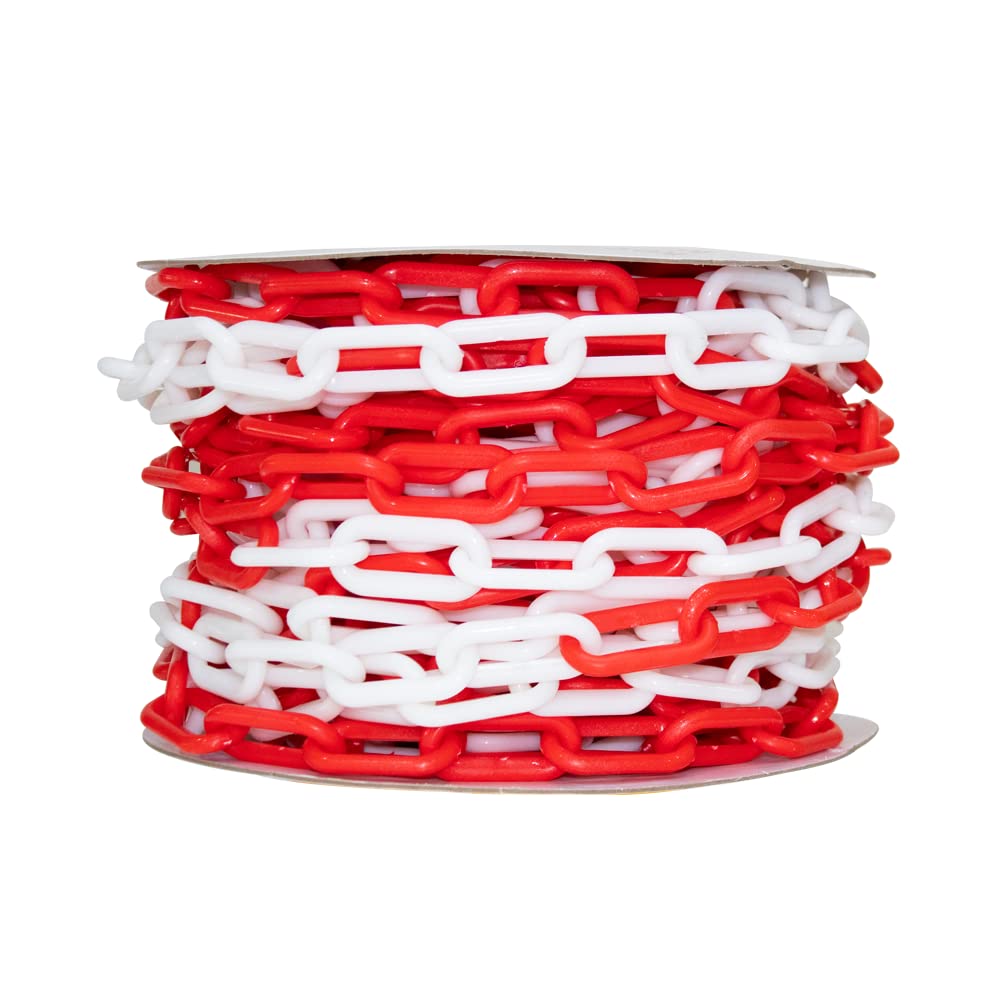 Buy 25 Meter Plastic Chain Safety Barrier Red And White With 8MM buy-25-meter-plastic-chain-safety-barrier-red-and-white-with-8mm