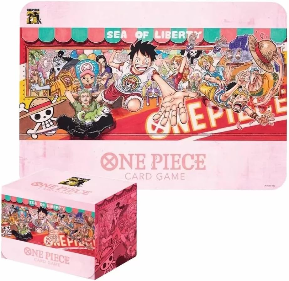 BANDAI One Piece Card Game Accessory: Playmat and Card Case Set - 2 ...