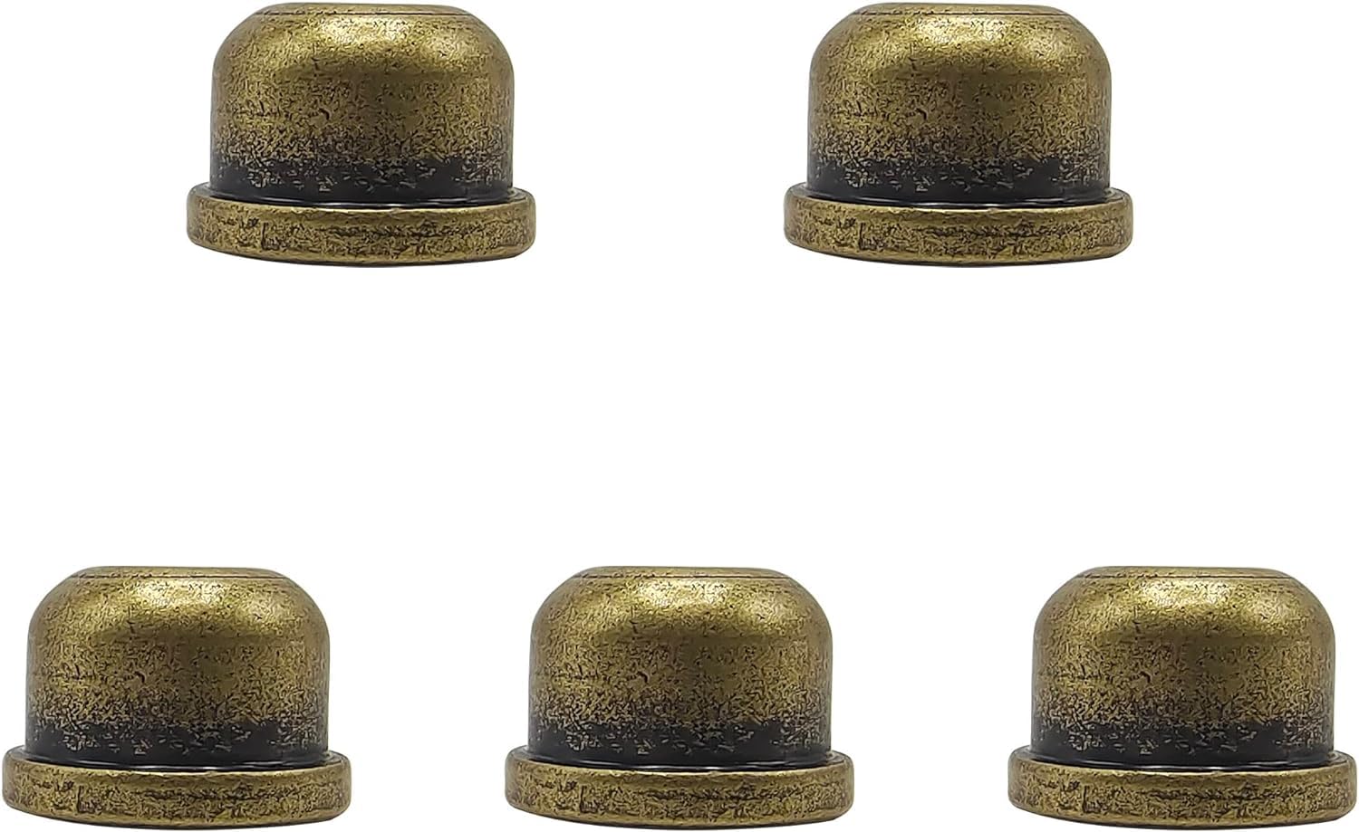 ECUDIS Pack of 5 Solid Metal Lamp Finials Caps Knob for Lamp Shade ...