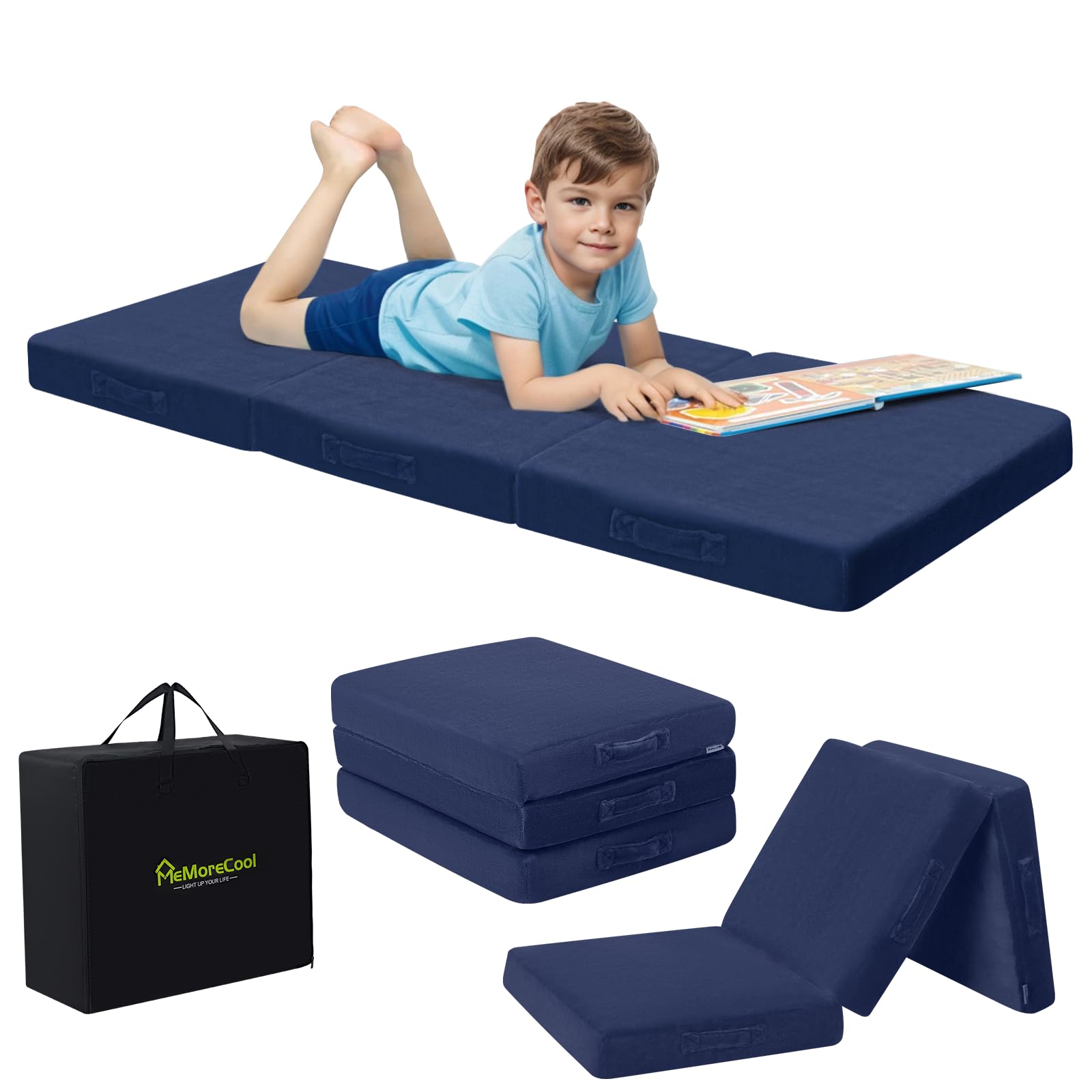 Amazon.com: MeMoreCool Foldable Floor Mattress for Kids, Toddler Floor ...