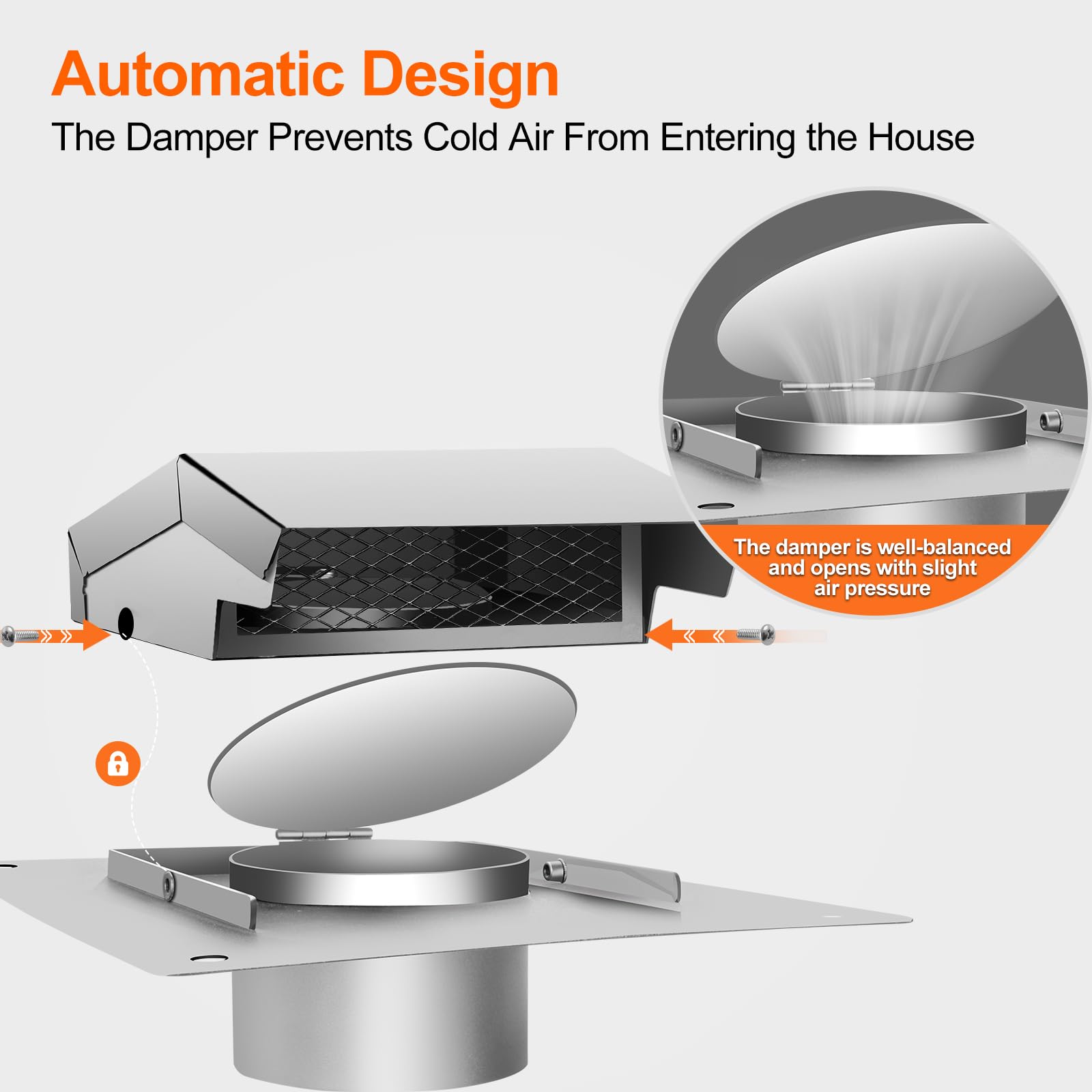 Snapklik.com : Airknow Roof Vent Cap Removable Roof Vents For Houses ...