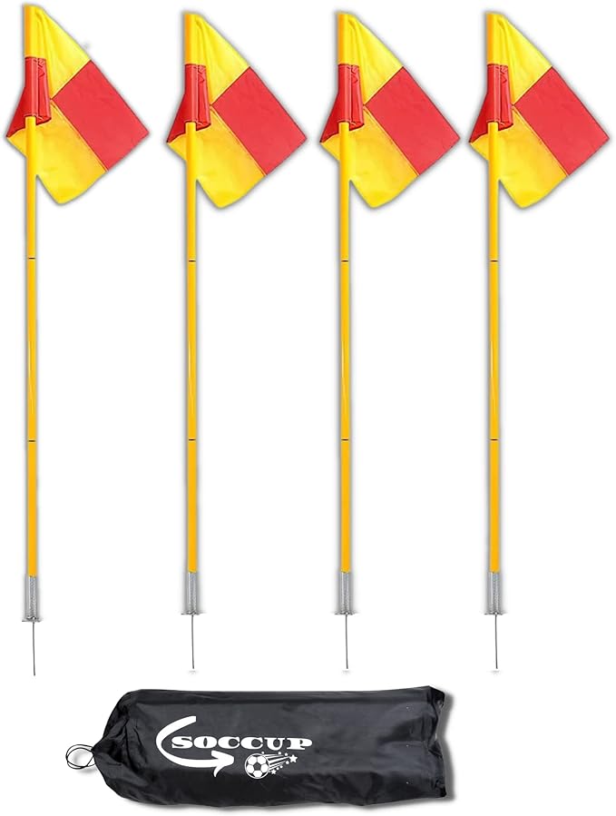Amazon.com : SOCCUP Soccer Corner Flags – Football Flags - Durable PVC ...