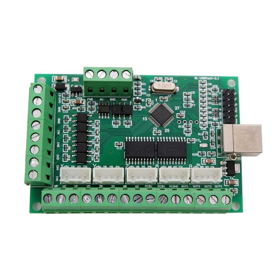 Buy USB Mach3 CNC Controller Card 4 Axis with USB Cable PWM Control ...