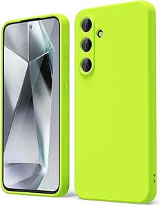 Amazon.com: oakxco for Samsung Galaxy S24 FE Phone Case Liquid Silicone, Neon Bright Solid Color ...