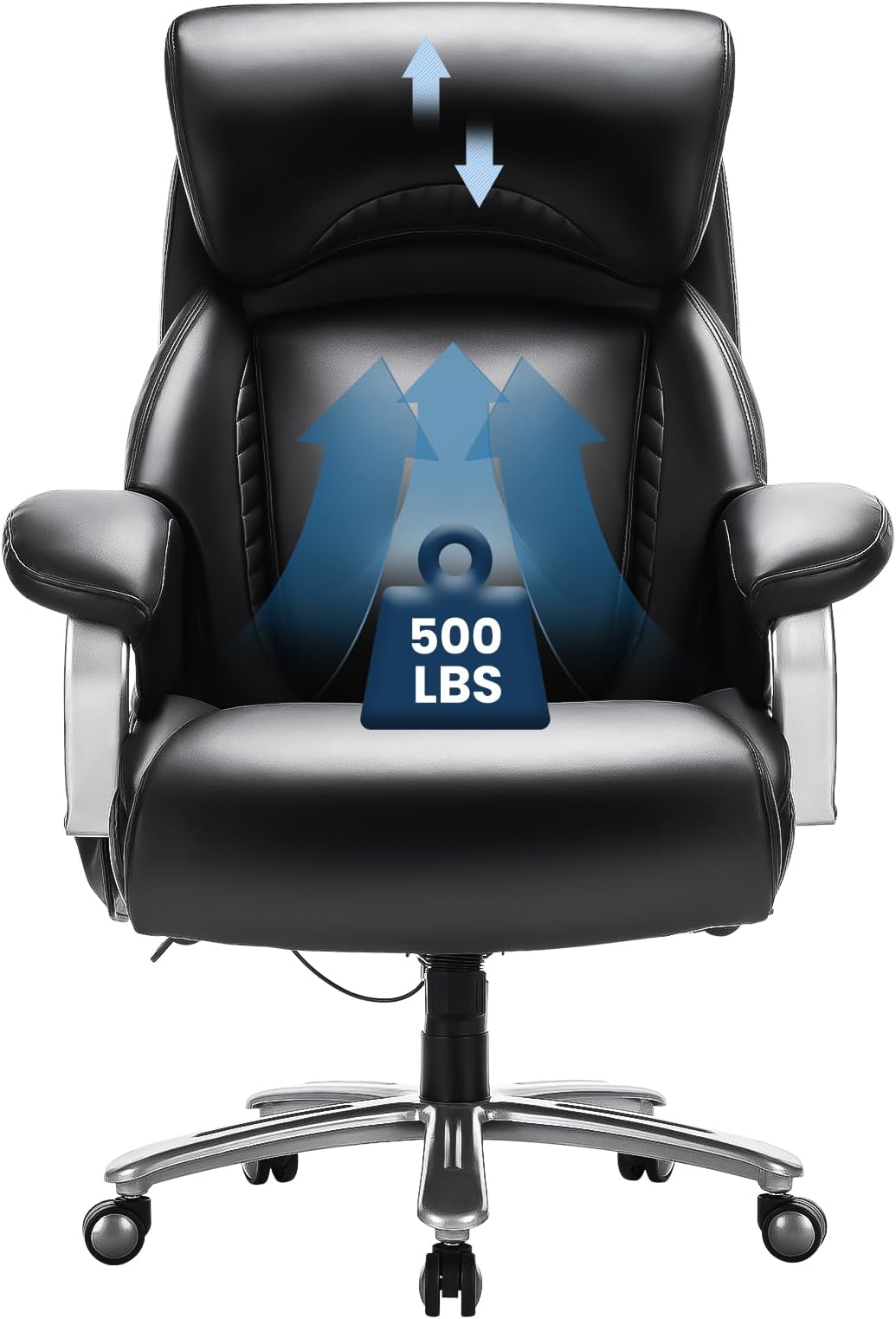 Big and Tall Office Chair 500lbs-Heavy Duty Ergonomic Computer Chair ...