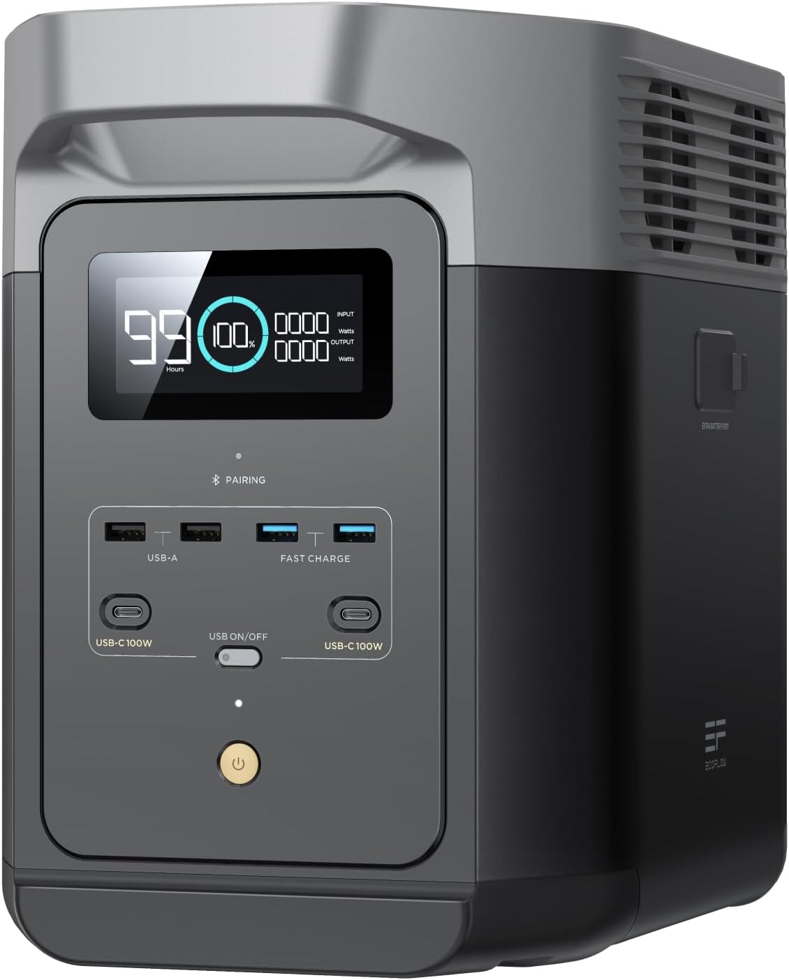 EF ECOFLOW Portable Power Station DELTA 2 950, 950Wh LiFePO4 Battery ...