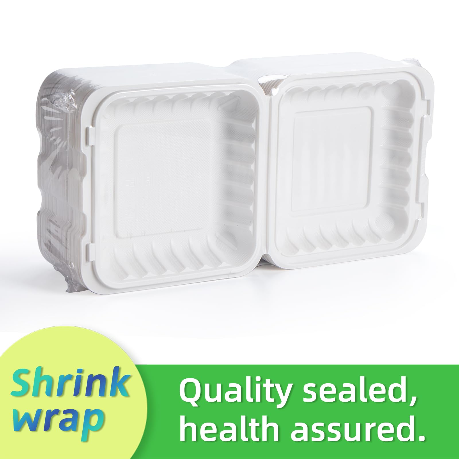 Snapklik.com : Takeout Container Mineral Filled PP Plastic - 8 Inch ...