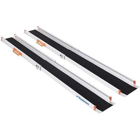 Amazon.com - Ruedamann 6'L × 8.8" W Portable Aluminum Wheelchair Ramp ...