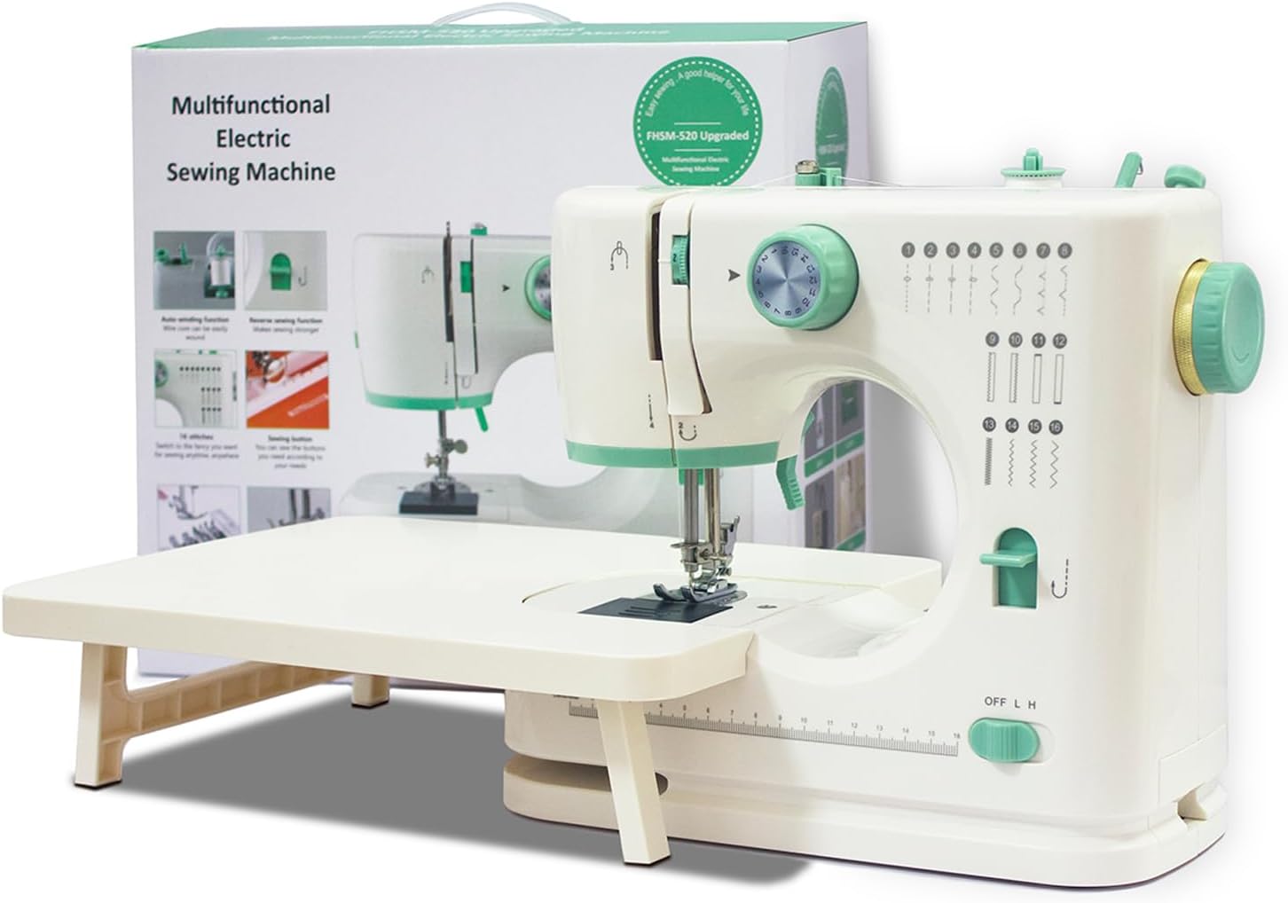 Amazon.com: Abyksy Sewing Machine Portable Electric for Beginners 12 ...